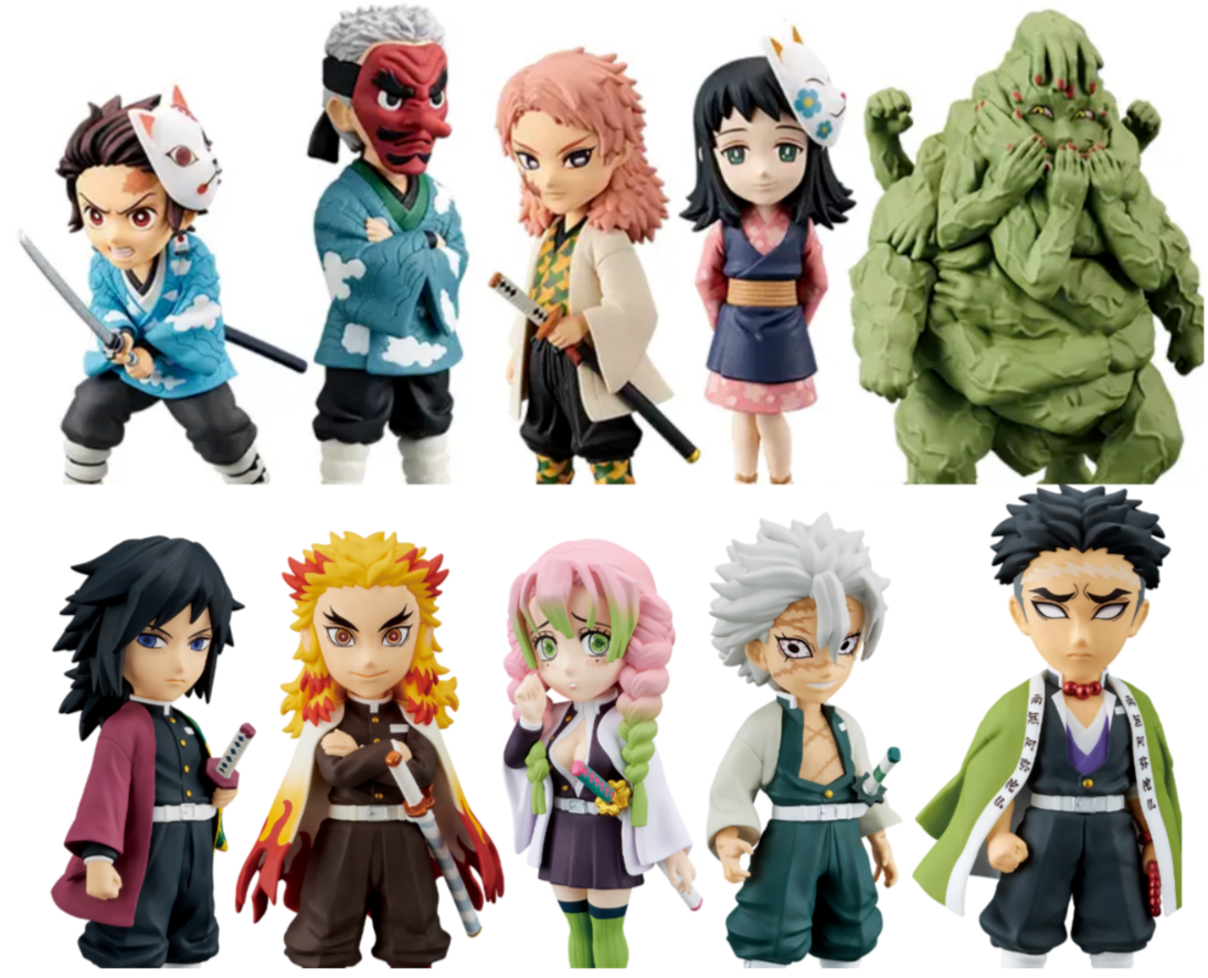 Demon Slayer mini figures set of 10【Kimetsu no Yaiba】BANDAI WCF,Hashira ...