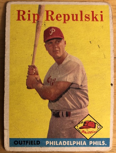 1959 Topps Rip Repulski Baseball Card #14 Phillies Outfield Low-Grade ...
