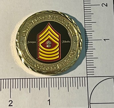 USMC Master Gunnery Sergeant Challenge Coin | eBay