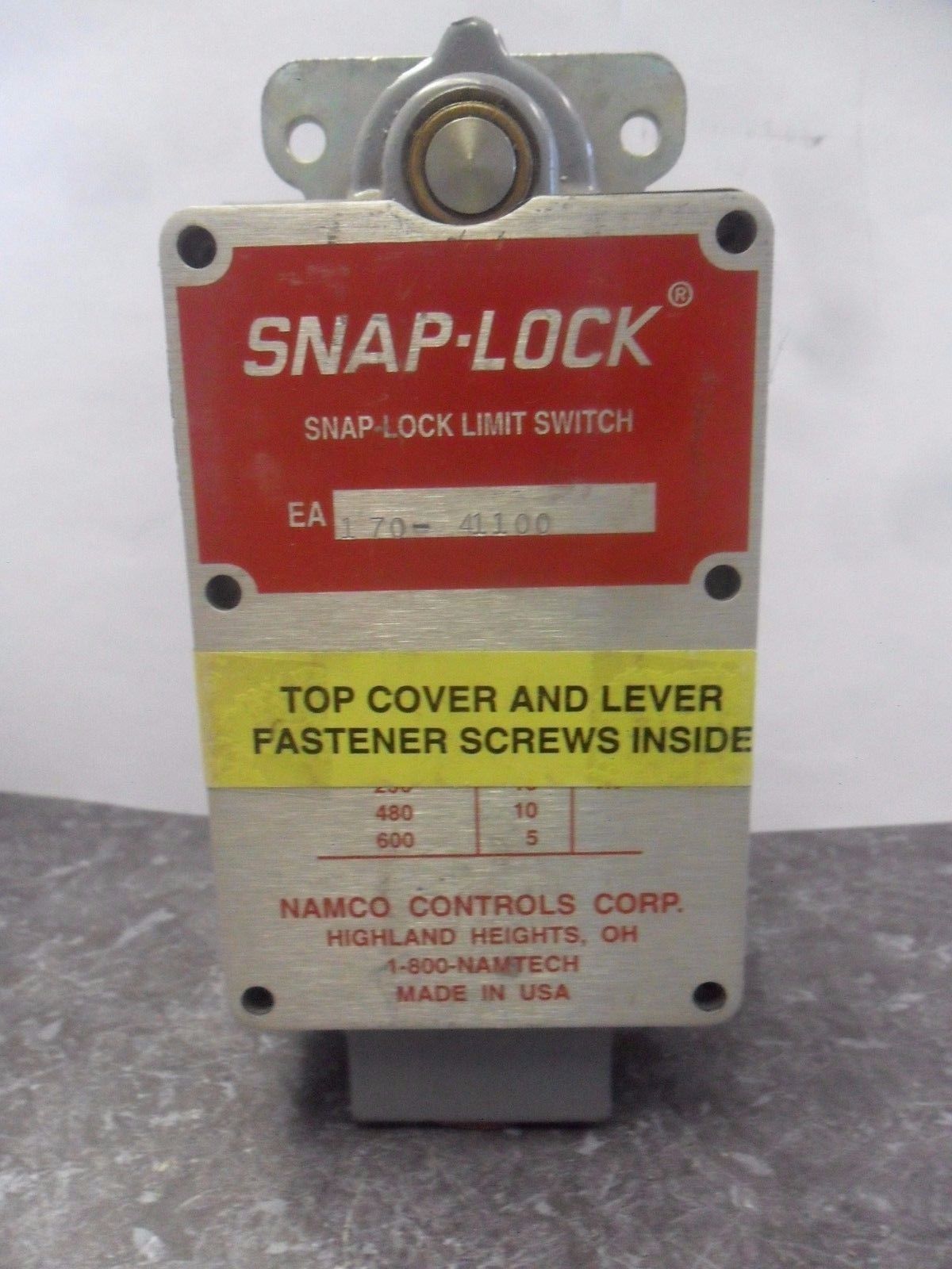 New Namco EA170-41100 Snap-Lock Limit Switch 600 Vac EA17041100 NIB | eBay