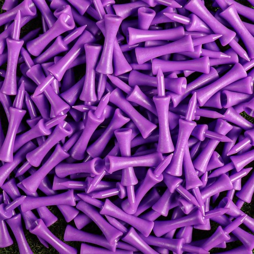 Amy Sport 100-Pack Plastic Golf Castle Tees 2 1/4 Inch, Reusable Purple ...