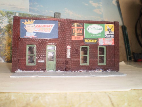 HO scale building Auto Parts Store Zalinsky | eBay