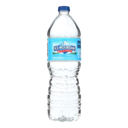Ice Mountain - Natural Spring Water - Case Of 18 - 33.8 Fl Oz ...