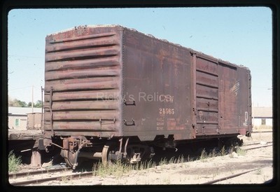 Original Slide CNW #24565 Boxcar Chicago Northwestern 1988 | eBay