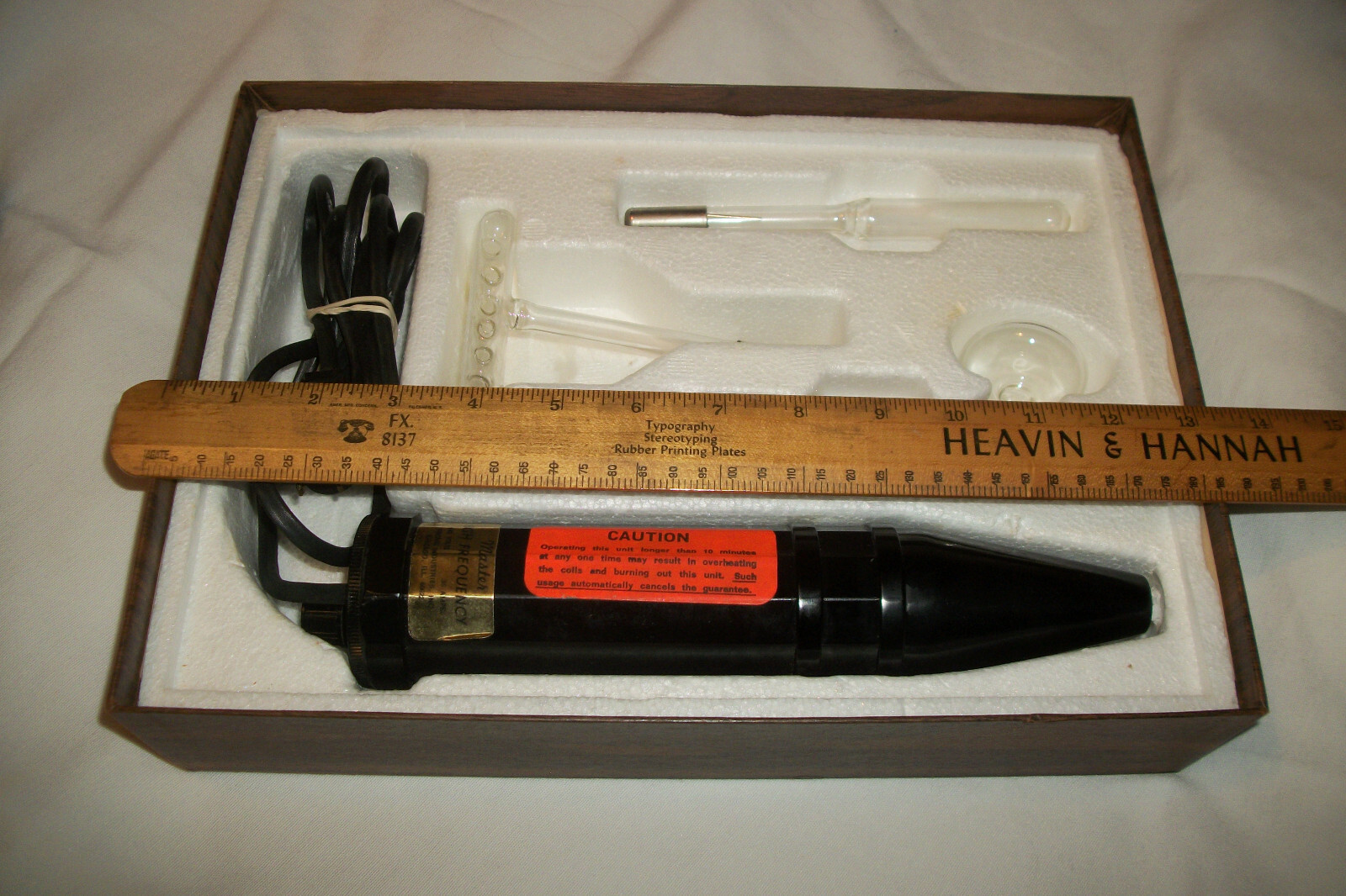 VINTAGE QUACKERY MASTER VIOLET RAY MACHINE WAND MEDICAL HIGH FREQUENCY ...