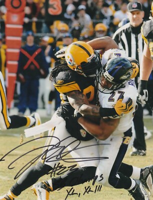 TYRONE CARTER PITTSBURGH STEELERS SB CHAMPS XL , XLIII ACTION SIGNED ...