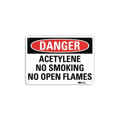 LYLE U3-1084-RA_14X10 Danger No Smoking Sign,10" x 14",Alum 34MJ23 | eBay