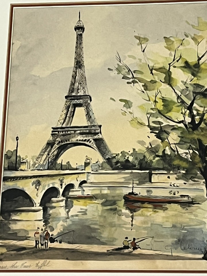 Vintage 1950's G. LeLong Paris Lithograph Print Discount Liquidating ...