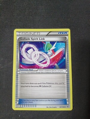 Gallade Spirit Link Trainer 83/108 Pokemon Card Roaring Skies Set 2015 ...