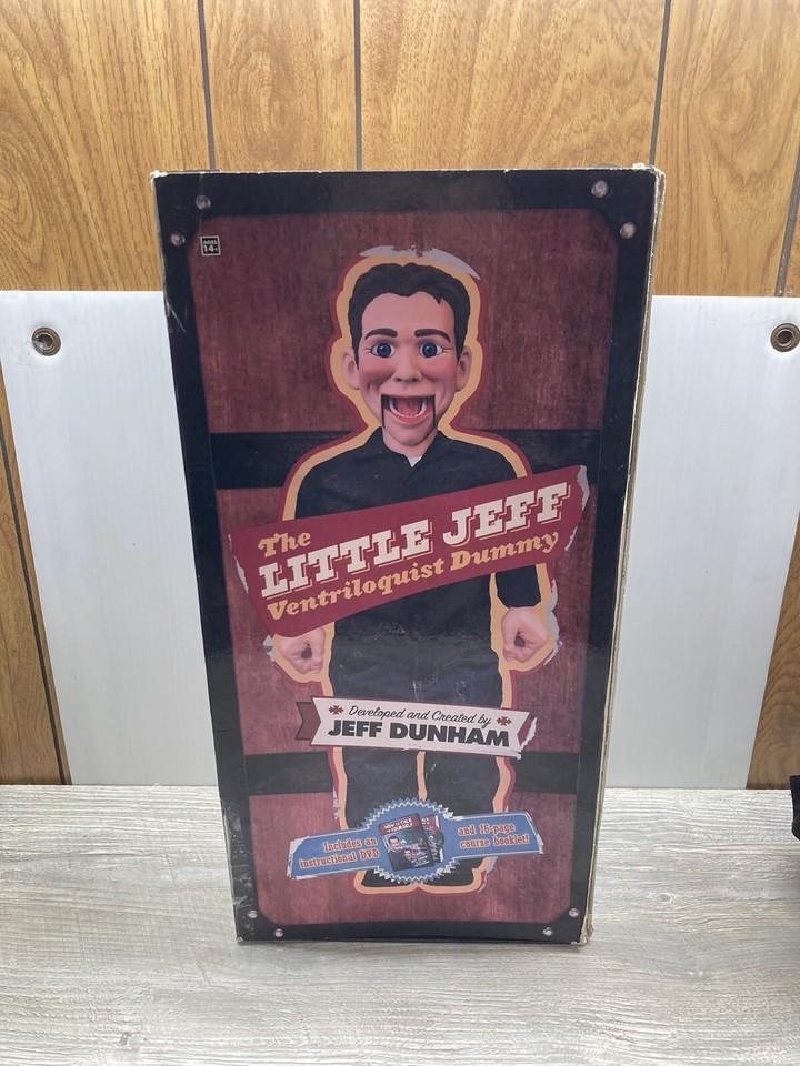 LITTLE JEFF Dunham Ventriloquist Dummy - No DVD W/Box - Preowned Jeff ...