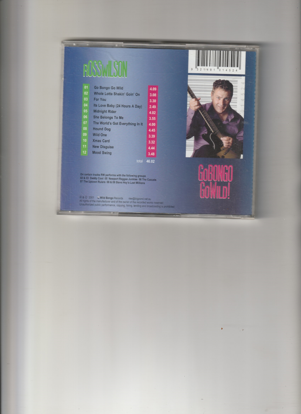 ROSS WILSON-"Go Bongo Go Wild!" CD Wild Bongo Records WBR-001 (Daddy ...