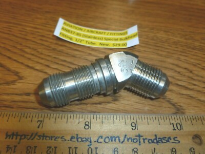 AN837-8S (Stainless) Special Bulkhead Fitting 1/2" Tube | eBay