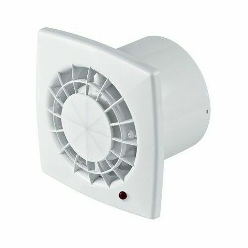 White 12V DC Bathroom Extractor Fan 100mm Wall / Ceiling Low Voltage ...
