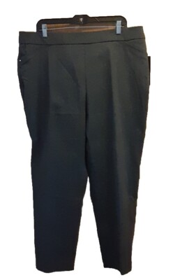 Briggs New York Women's 18 Flat Front Pull On Capri Pant Slimming ...