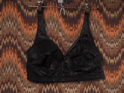 Playtex 18 Hour Bra Black Seamless Comfort Underband Wireless 40DD ...