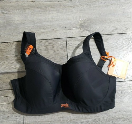 Panache 5021 Women's High Impact Underwire Sports Bra, Black , J-Hook ...