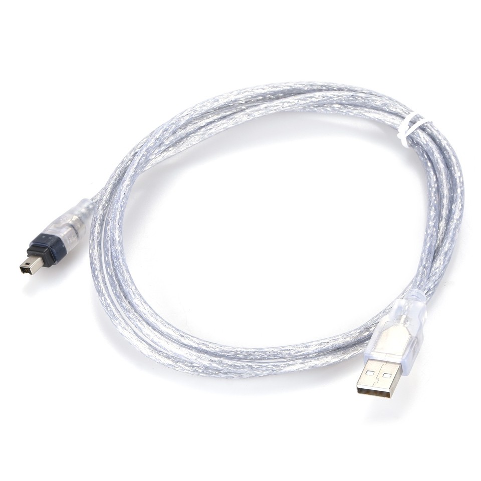 5ft/1.5m USB Male to Firewire IEEE 1394 4Pin Data Transfer Male ...