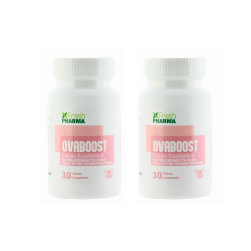 2 x Fresh Pharma Ovaboost for Female Reproductive System 30 Tabs-FEDEX ...