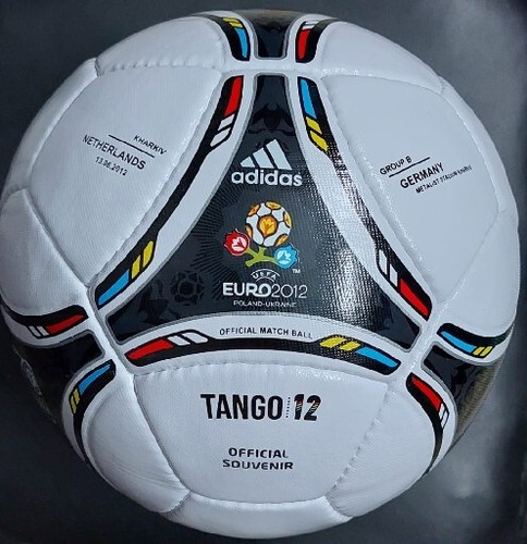 NEW ADIDAS TANGO 12 OFFICIAL SOUVENIR MATCH BALL WHITE UEFA EURO 2012 ...