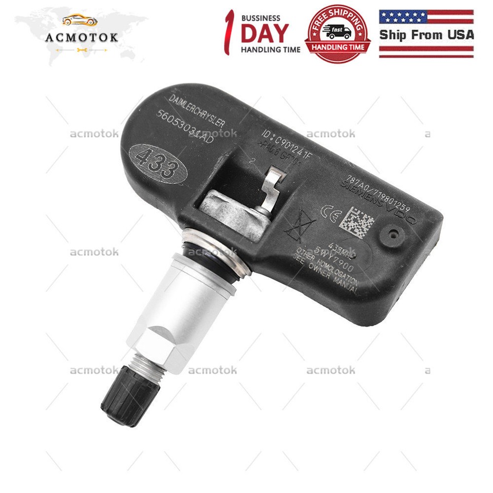 4Pcs Tire Pressure Sensor TPMS For 2008-2012 Chrysler Town & Country ...