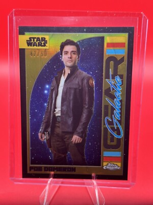2024 Topps Chrome Star Wars Poe Dameron Galactic Gear Gold /50 #GG-22 ...