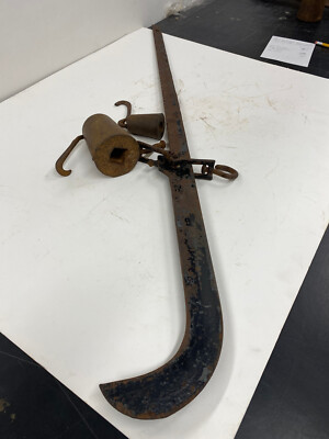 antique 160# farm balance scale -tobacco/cotton w/1# & 4# weight/pea | eBay