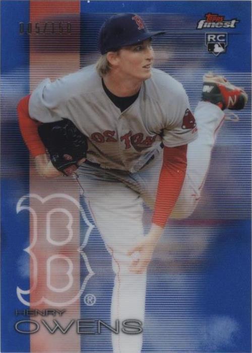 2016 Topps Finest - Henry Owens #75 Blue Refractor /150 (RC) for sale ...