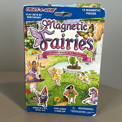 “Create A Scene” Magnetic Fairies On The Go Play Set By Smethport Vtg ...
