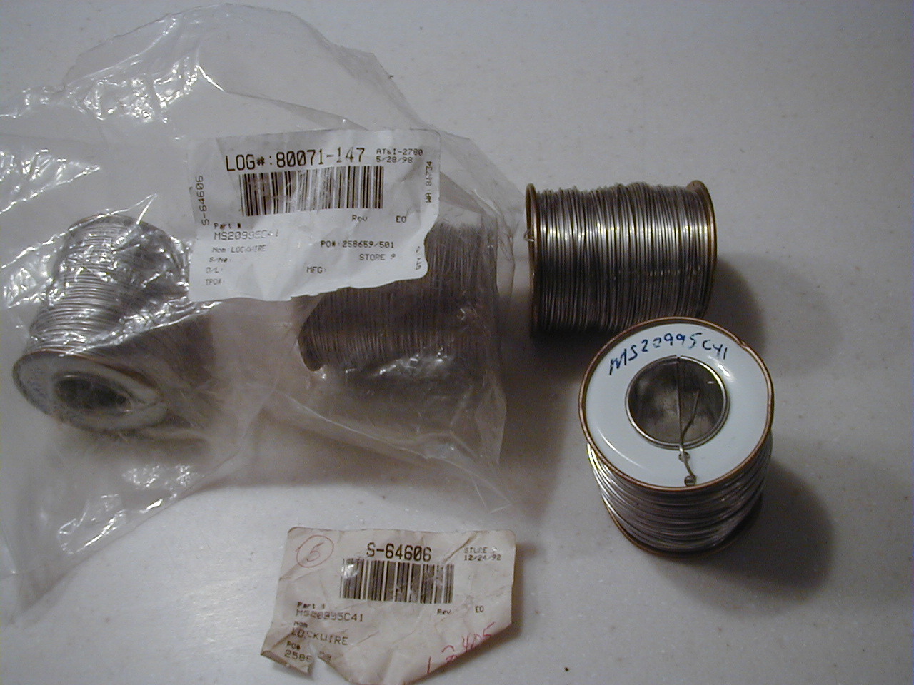 Roll of NOS Aircraft Tie Wire from NASA Excess MS20995C41 Lockwire | eBay