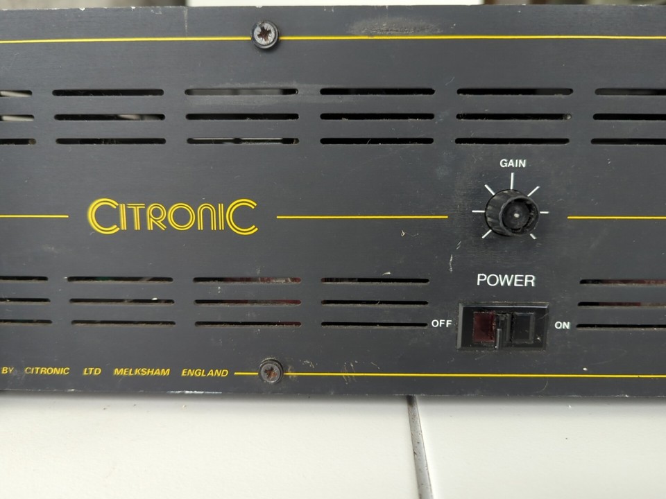 Citronic SA200 Vintage Retro Stereo Power Amplifier | eBay UK