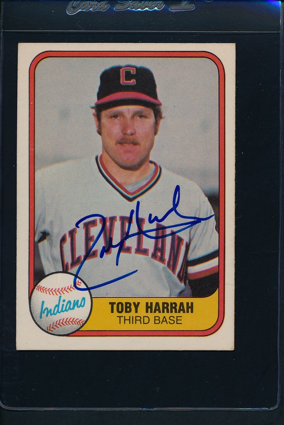 1981 Fleer #389 Toby Harrah Indians Signed Auto *25983 | eBay