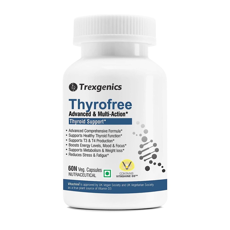 Trexgenics THYROFREE Comprehensive Multivitamin & Minerals 60 Capsuels ...