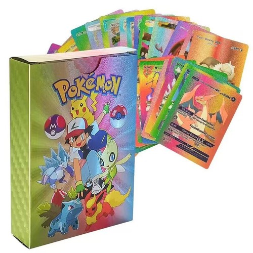 Pokemon Card Foil Laser Color PACK 55 CARDS TCG GX Vmax GX Card ...