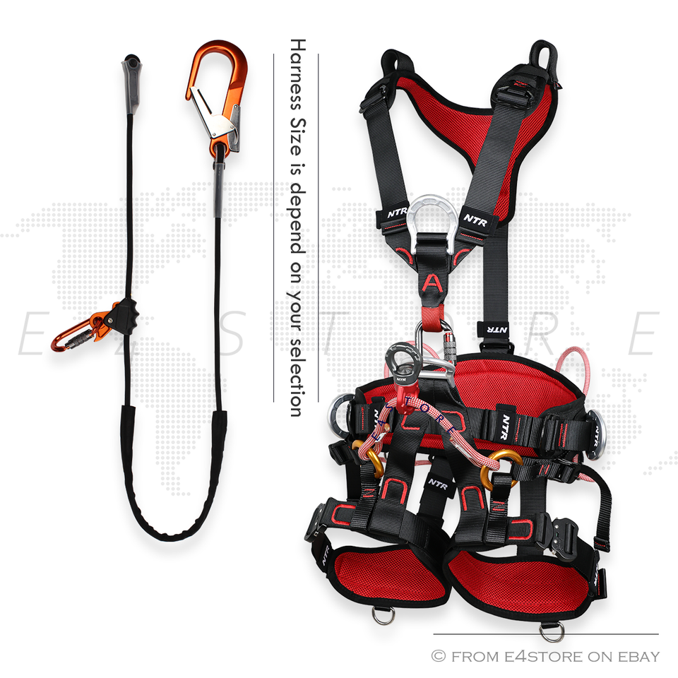 Arborist Climing Harness Work Positioning Lanyard Tree Care Fall Arrest ...