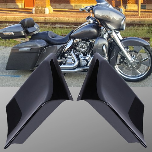 Vivid Black Stretched Extended Side Cover Panel For Harley CVO Road ...
