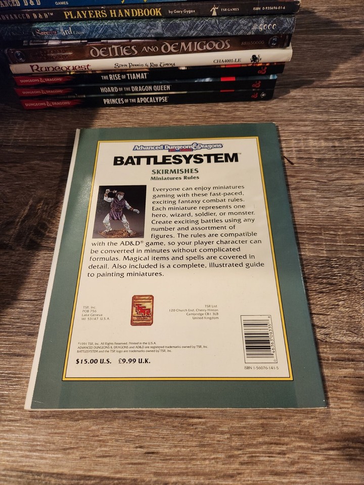 Battlesystem Skirmishes - Advanced Dungeons & Dragons AD&D 2E TSR 9335 | eBay