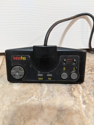 OEM TurboGrafx-16 TurboPad Wired Controller Black HES-PAD-01 Untested ...