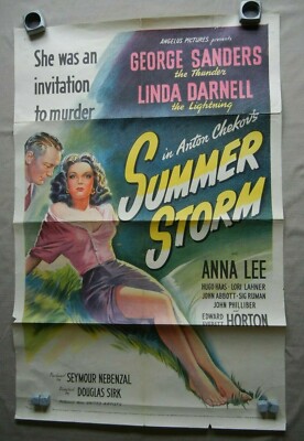 Summer Storm - Original 1944 1-Sheet Movie Poster Stone 27 x 41 | eBay