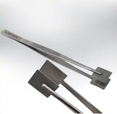 Paddle Specimen Forceps Wide Square Smooth Flat Pads Lab Tweezer German ...