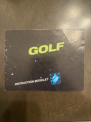 Golf Instruction Booklet Manual Only Nintendo NES - Original Nintendo ...