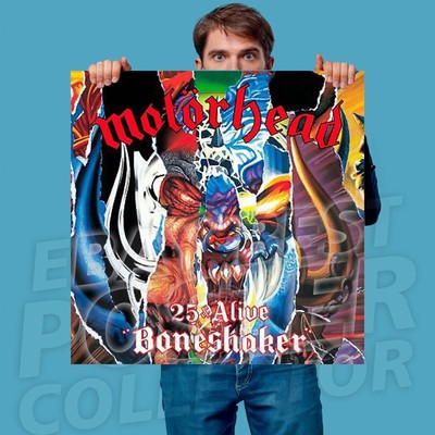 MOTORHEAD 25 & Alive Boneshaker BANNER HUGE Vinyl Poster Tapestry Art ...