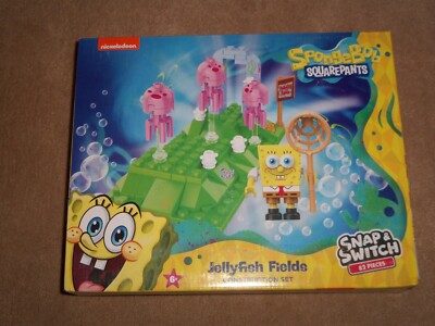 NEW! Nickelodeon Spongebob JELLYFISH FIELDS Snap Switch Construction ...