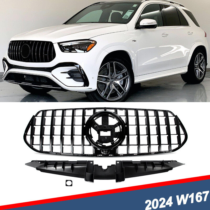 For Benz W167 GLE350 GLE450 GLE580 GLE53 2024 2025 GTR Front Grille ...