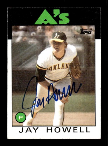 1986 Topps #115 Jay Howell HAND SIGNED AUTO | eBay