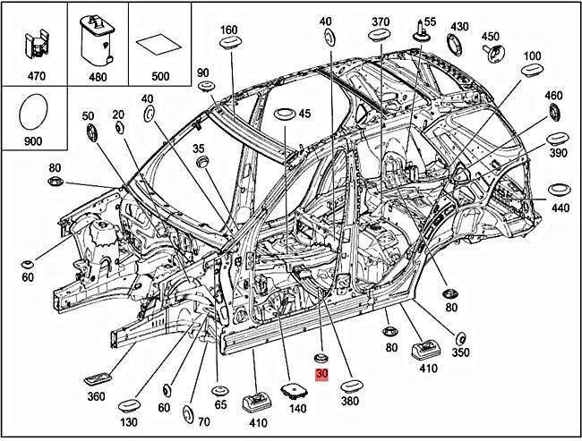 Genuine MERCEDES SMART BBDC X222 W242 A197 Grommet 0009981190 | eBay