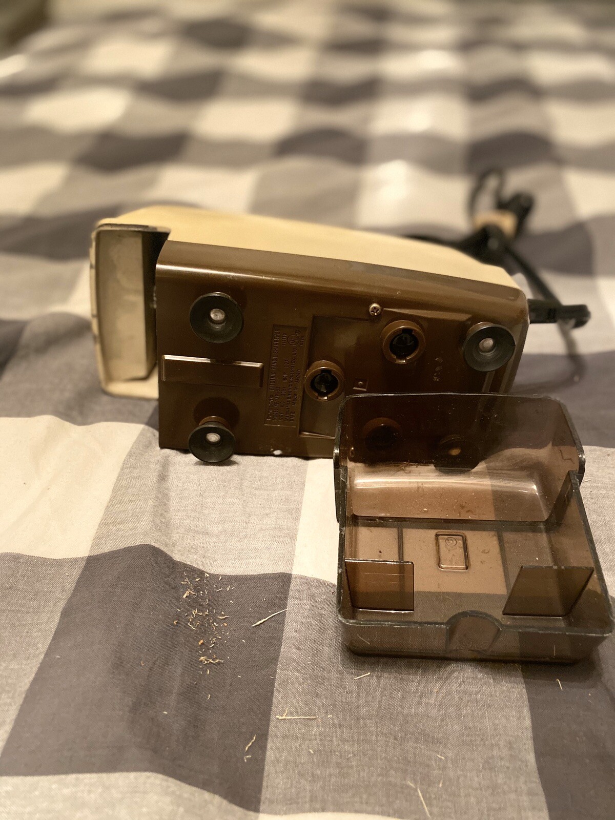 Vtg Panasonic Electric Pencil Sharpener ivory/brown WORKS PERFECT | eBay