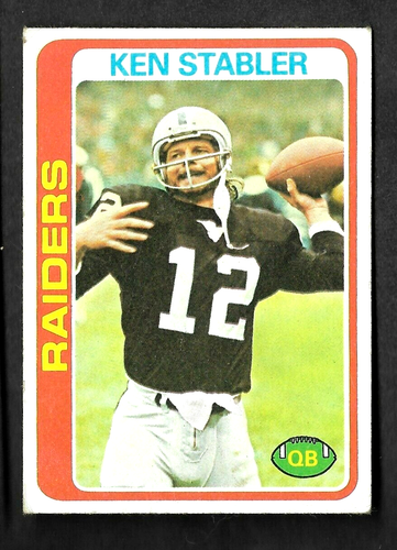 KEN STABLER 1983 TOPPS VINTAGE !!! CARD #118 EX. SAINTS HOF VERY NICE ...