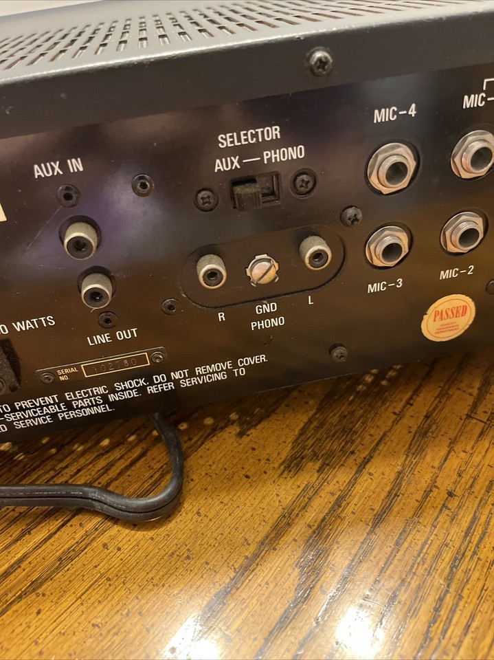 VTG Realistic MPA-100 Solid State P.A. Amplifier 100 Watt Turns On | eBay