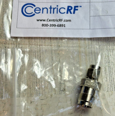 Centric RF C2660 SMA Male to TNC Female Adapter 11Ghz VSWR 1.3 Brass | eBay