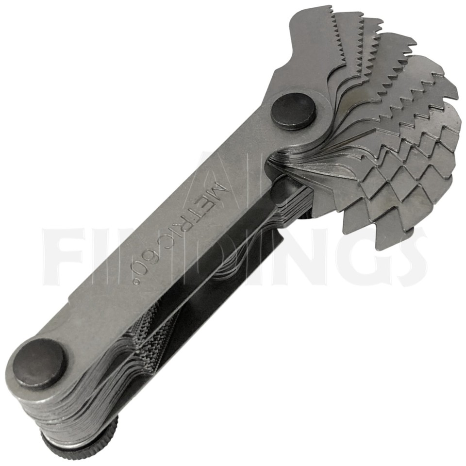 Whitworth 55 Blade Screw Pitch Thread Gauge BSW Metric Nuts Bolts ...